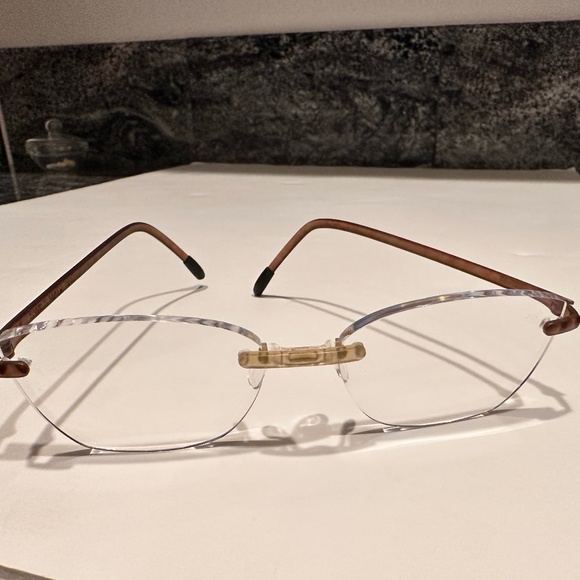 SwissFlex | Accessories | Swissflex Classic Rimless Frame Brown | Poshmark
